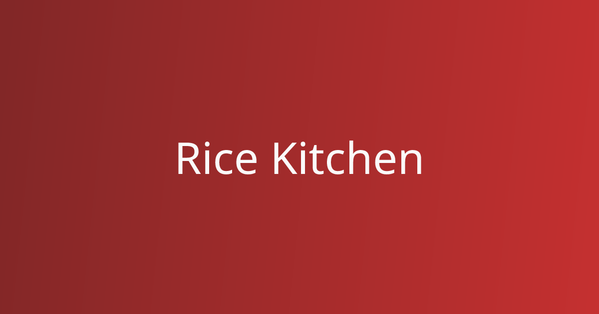 Best Chinese in Reisterstown, MD | Rice Kitchen | Order Online